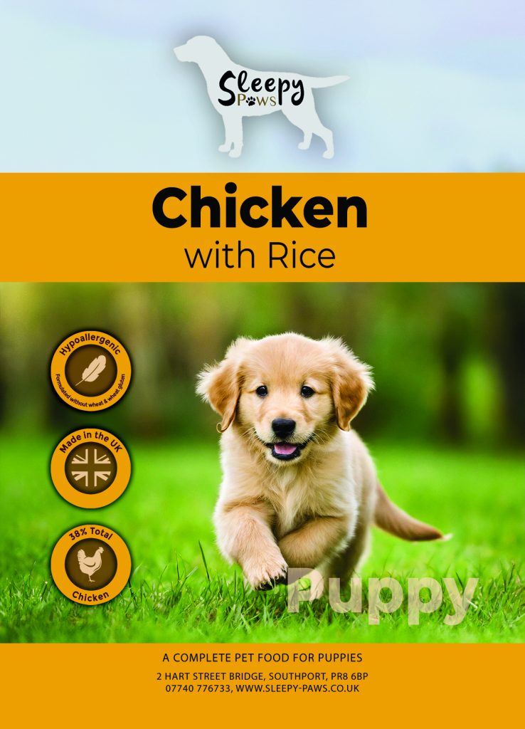 Super Premium Puppy Chicken with Rice - Sleepy Paws